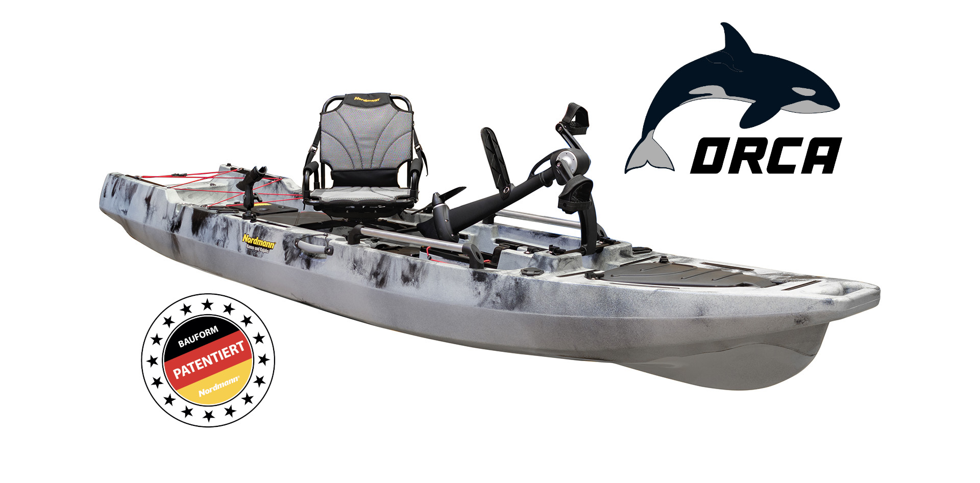 Nordmann® Orca 12.5 Angelkajak inkl. Zahnstangen-Pedalantrieb : NEU und NUR bei NORDMANN ...